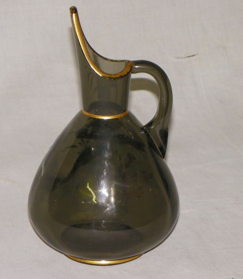 Bargain John's Antiques | Moser Glass Pitcher with Enameled and Applied ...