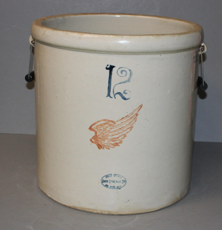 Bargain John's Antiques | Antique 12 gallon large Red Wing Stoneware ...