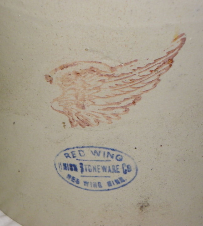 Bargain John's Antiques | Antique Red Wing Butter Churn - Three Gallon ...