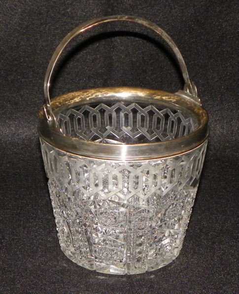 Bargain John's Antiques | Antique Rare Alhambra pattern Cut Glass Ice ...