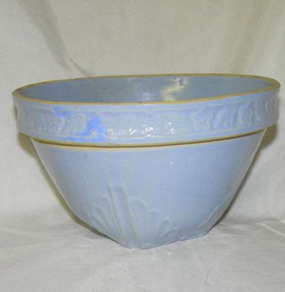 Bargain John's Antiques | Antique Red Wing Blue Stoneware Mixing Bowl ...