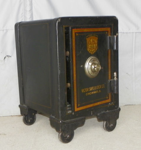 Bargain John's Antiques | Antique Victor Iron Safe - Bargain John's ...