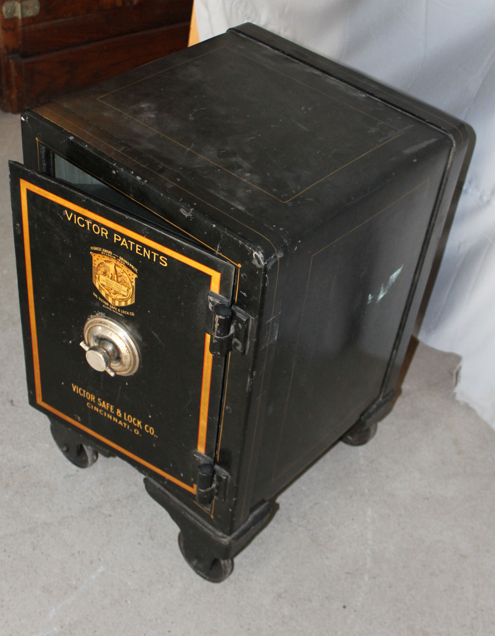 Bargain John's Antiques | Antique Victor Iron Safe - Bargain John's ...
