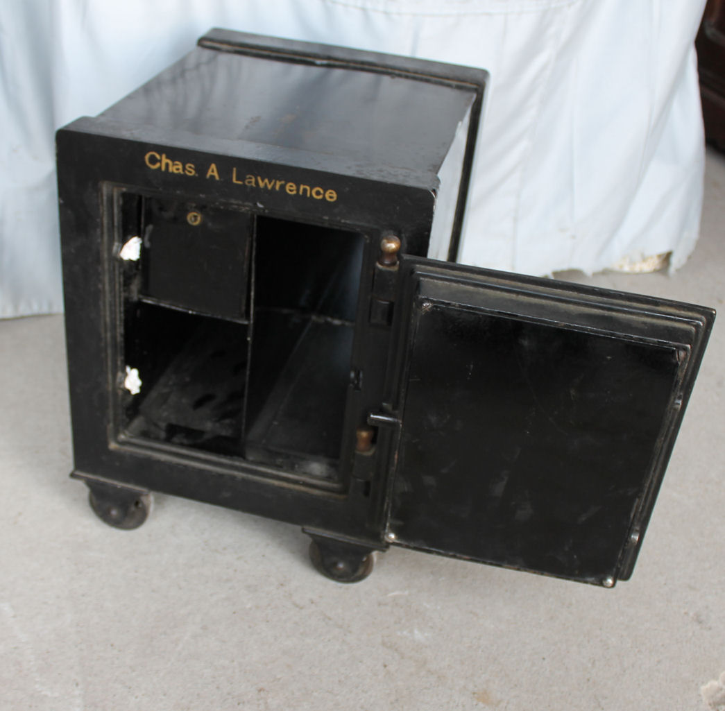 Bargain John's Antiques | Small Antique Iron Safe - Bargain John's Antiques