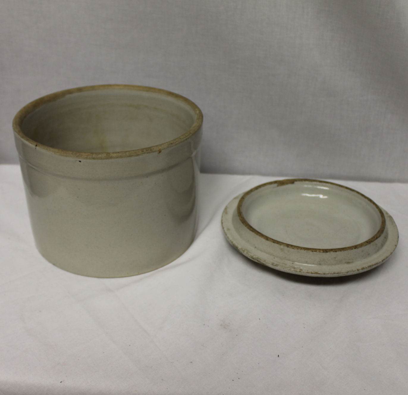 Bargain John's Antiques | Antique Stoneware Butter Crock with Dutch ...