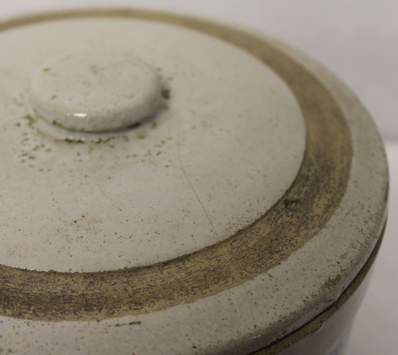 Bargain John's Antiques | Antique Stoneware Butter Crock with Dutch ...