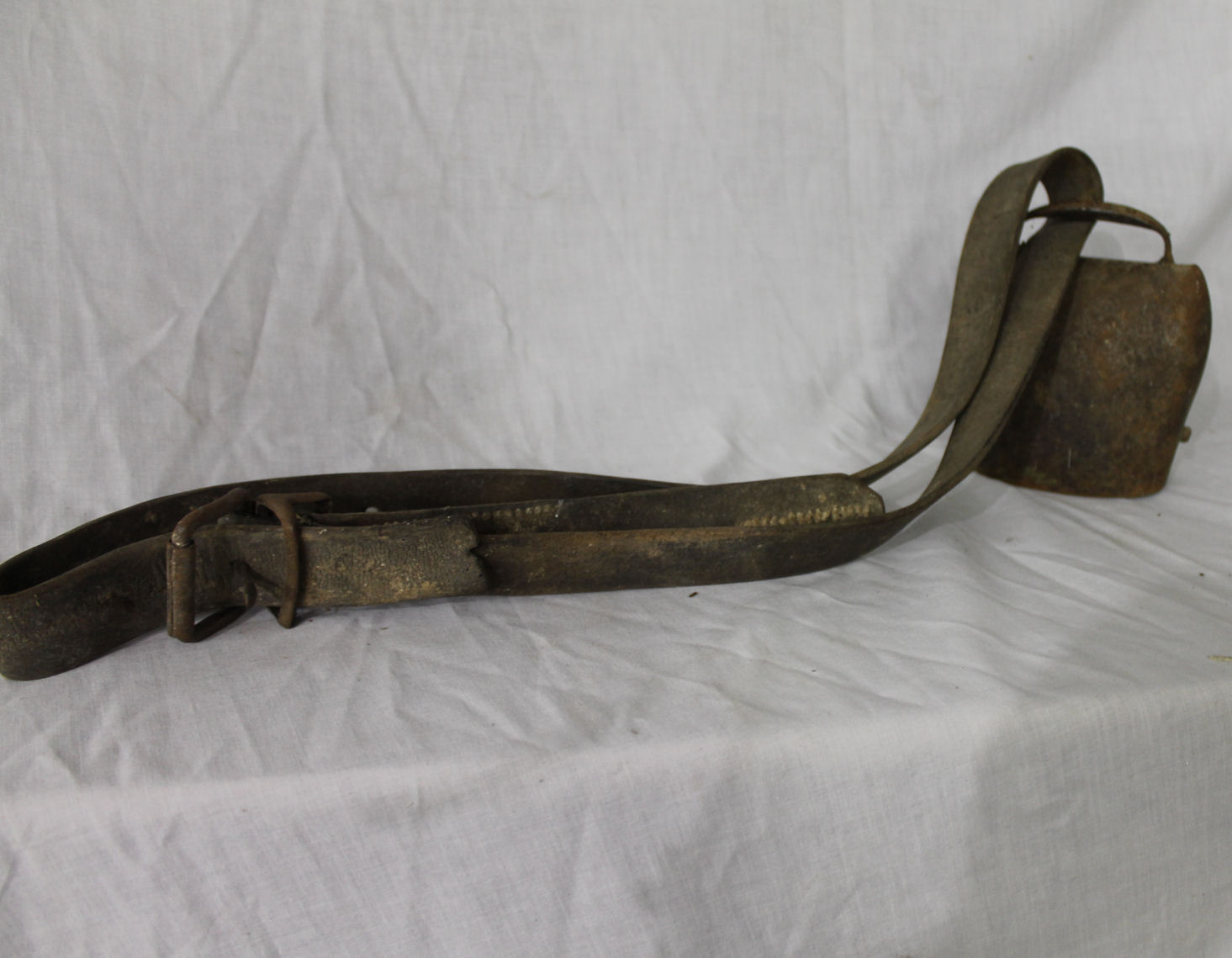 Bargain John's Antiques | Old Cow Bell with leather strap - Bargain ...