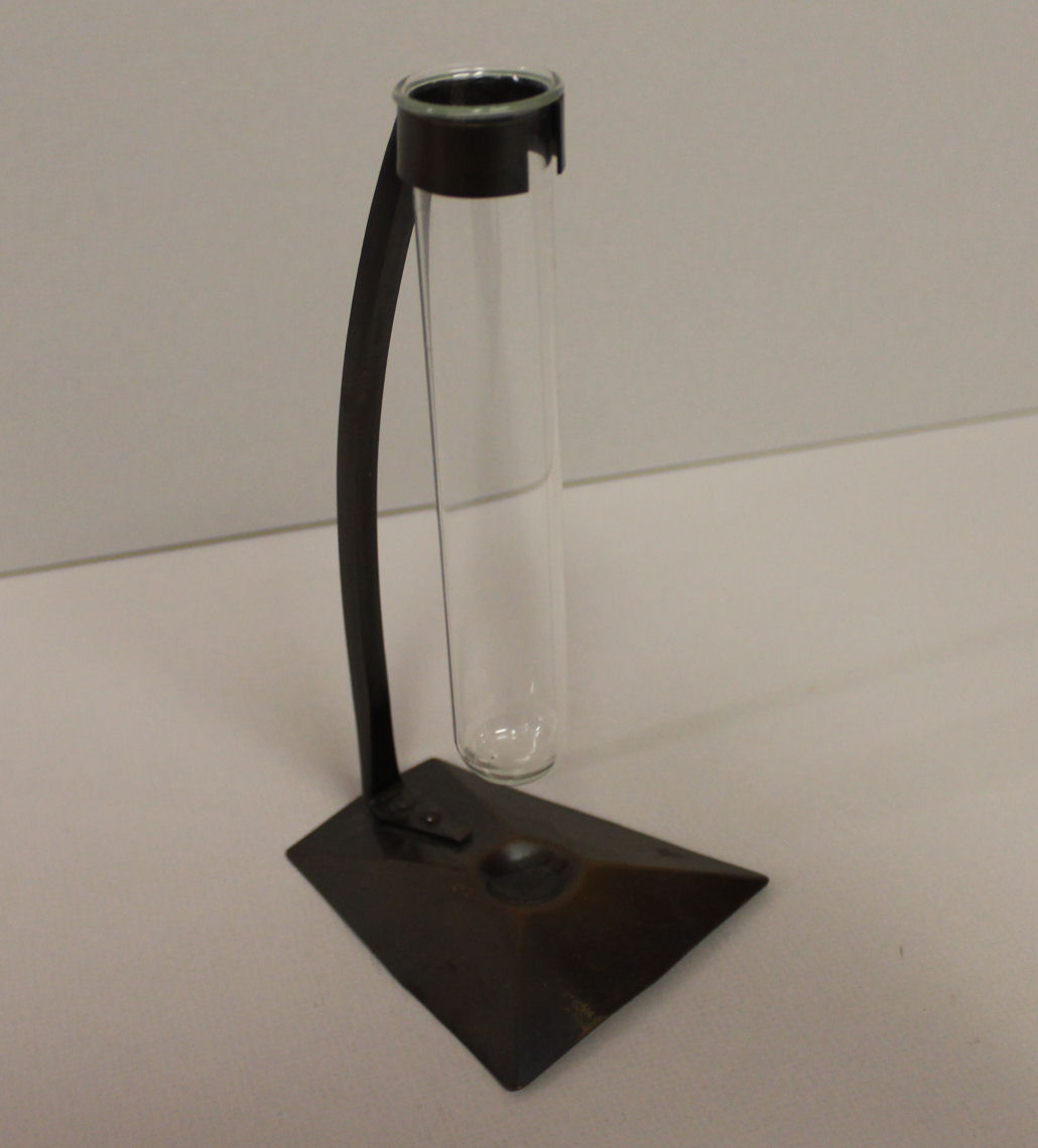 Bargain John's Antiques | Roycroft Signed Copper Bud Vase Stand ...