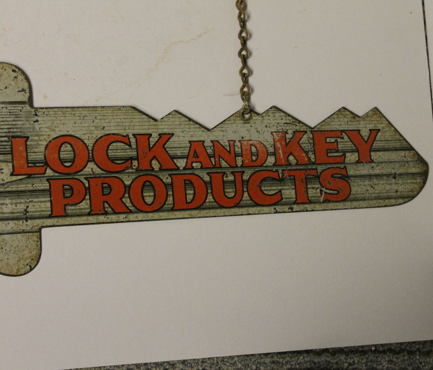 Bargain John's Antiques | Key Advertising Sign with Hanger - ILCO ...