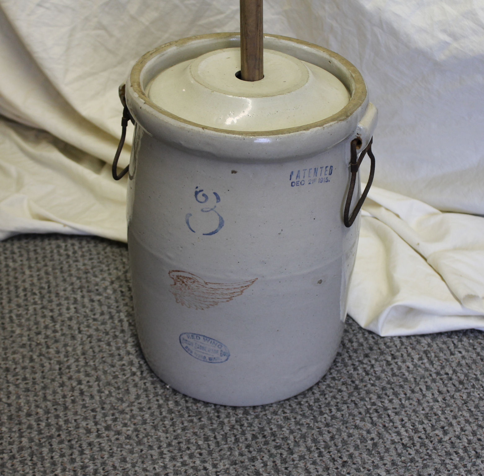 Bargain John's Antiques | Antique Red Wing stoneware 3 gallon crock ... Bargain John's Antiques | Antique Red Wing stoneware 3 gallon crock ...