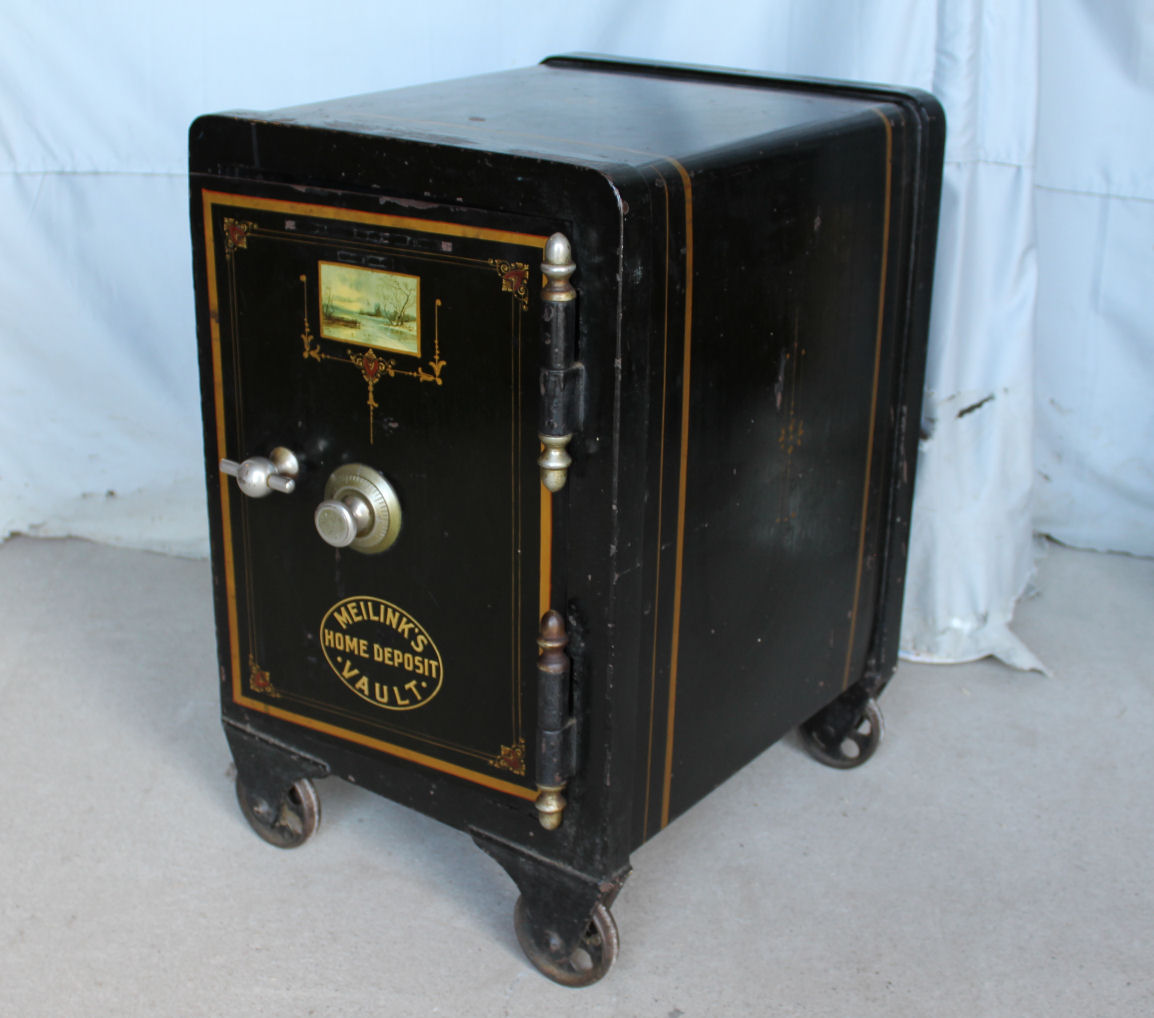 Bargain John's Antiques | Iron Safe Meilink 's Home Deposit Vault ...