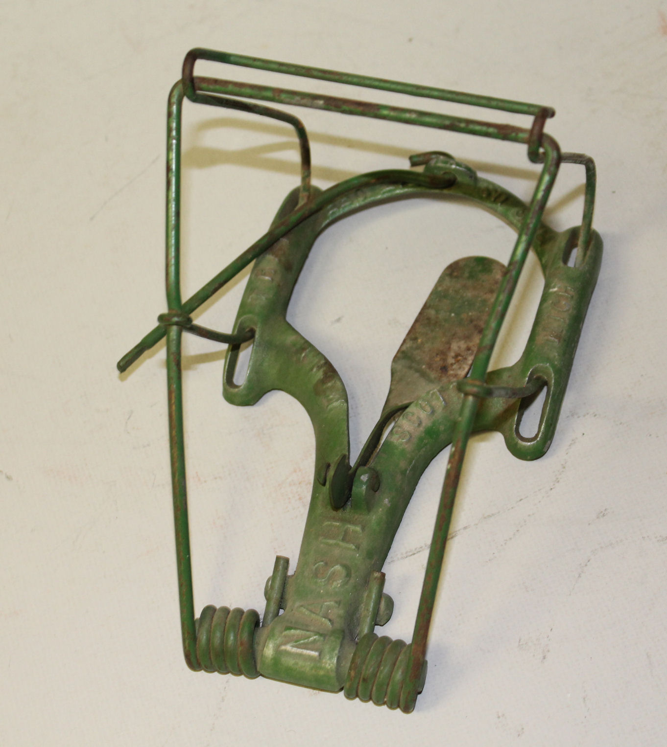 Bargain John's Antiques | Antique Iron and Wire Nash Mole Trap - Scotts ...
