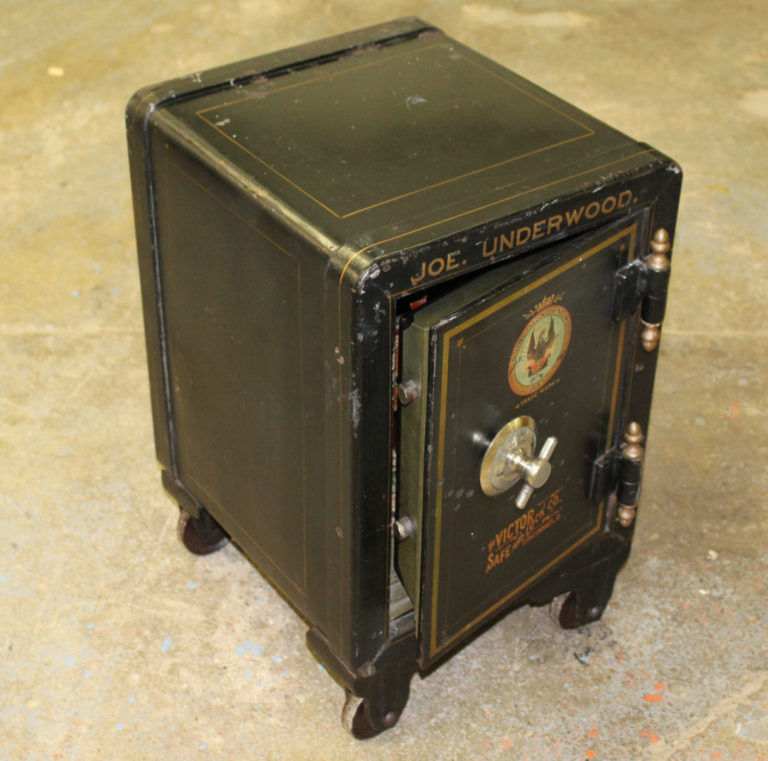 Bargain John's Antiques | Antique Victor Iron Safe - The Victor Safe ...