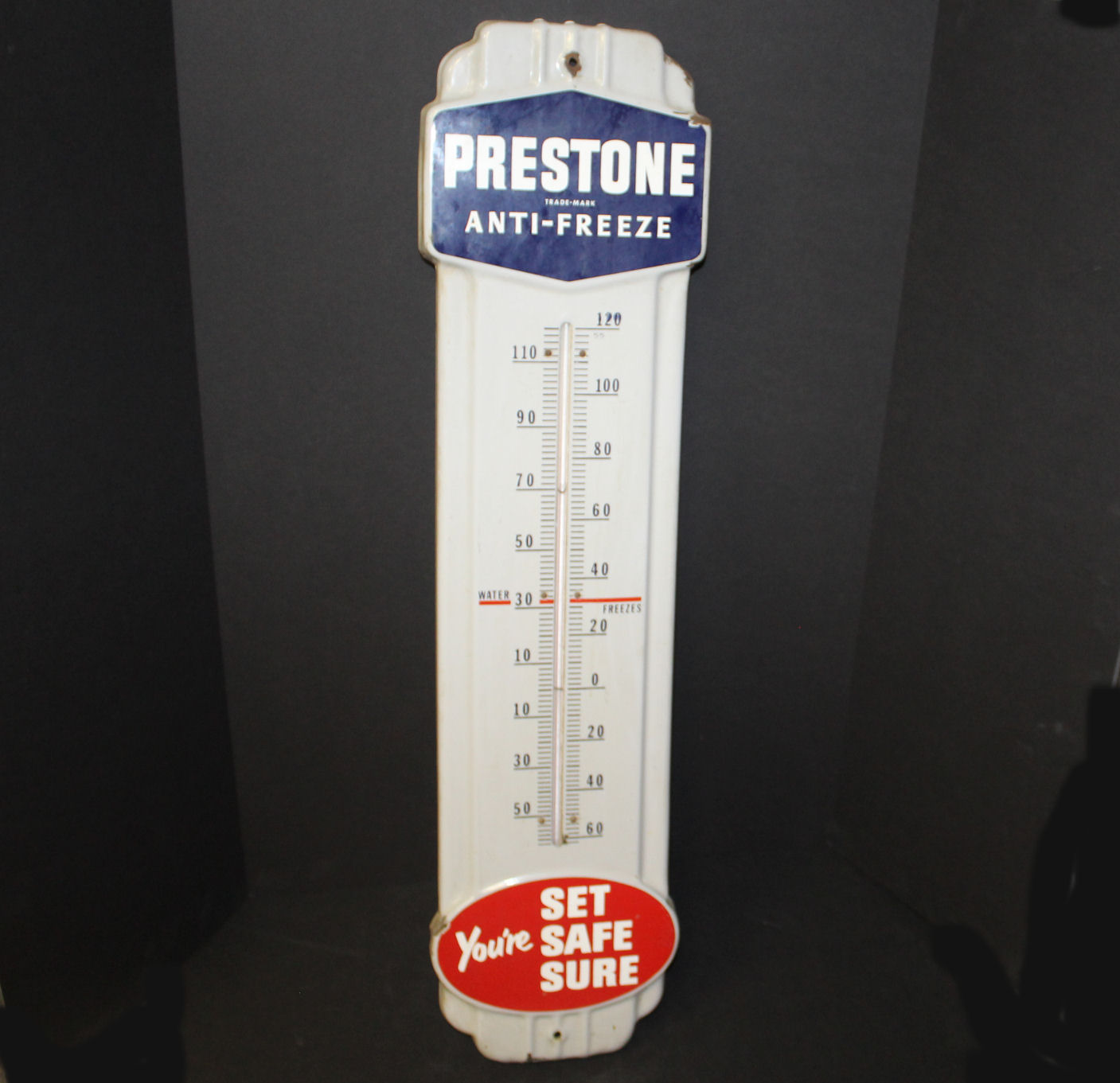 Bargain John's Antiques | Porcelain Antique Advertising Thermometer ...