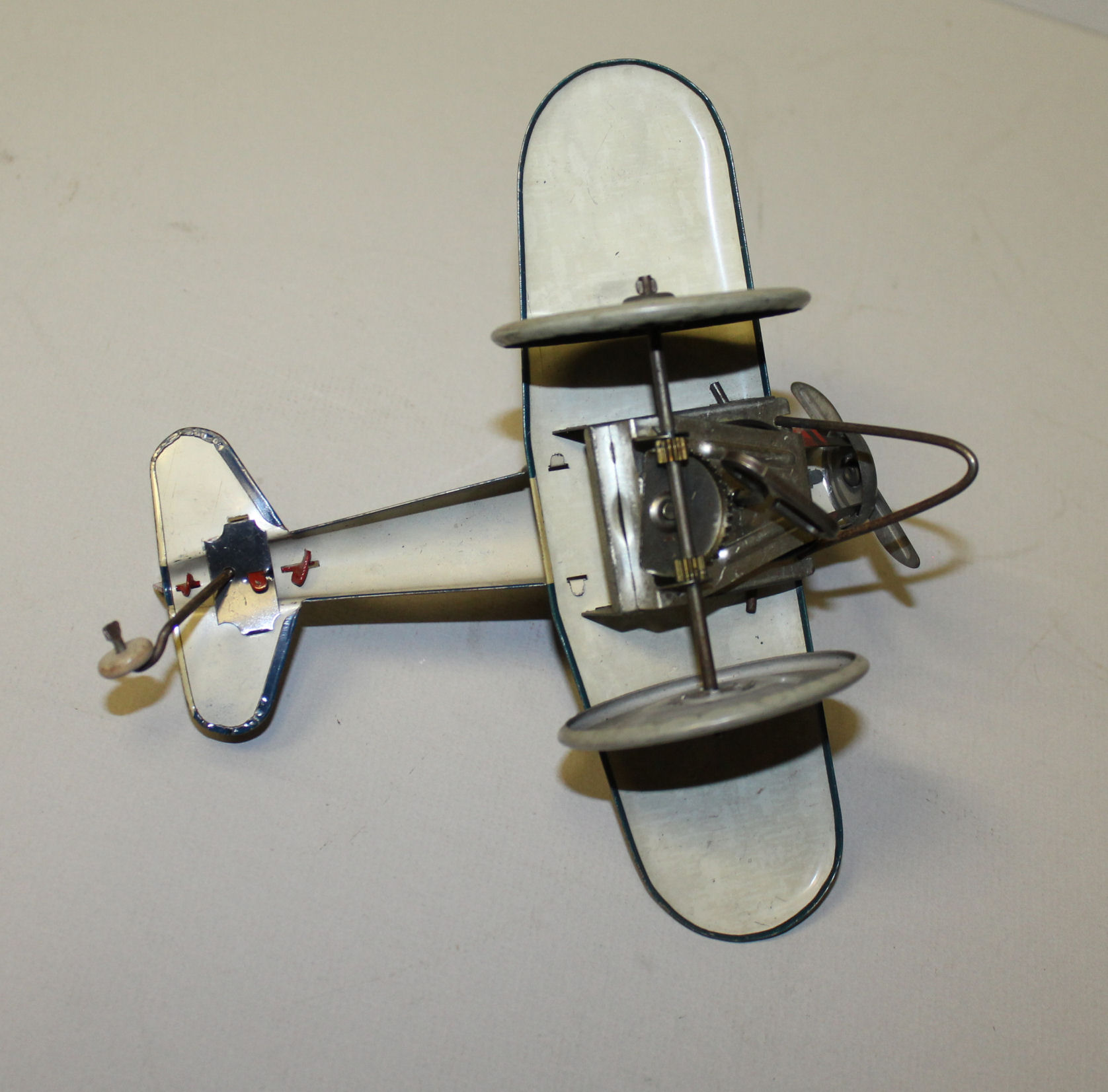 Bargain Johns Antiques Antique Popeye The Pilot Wind Up Tin Toy 1940 Bargain Johns Antiques