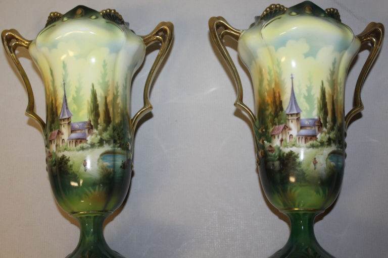 Bargain John's Antiques | Pair of Antique RS Prussia Double Handled ...