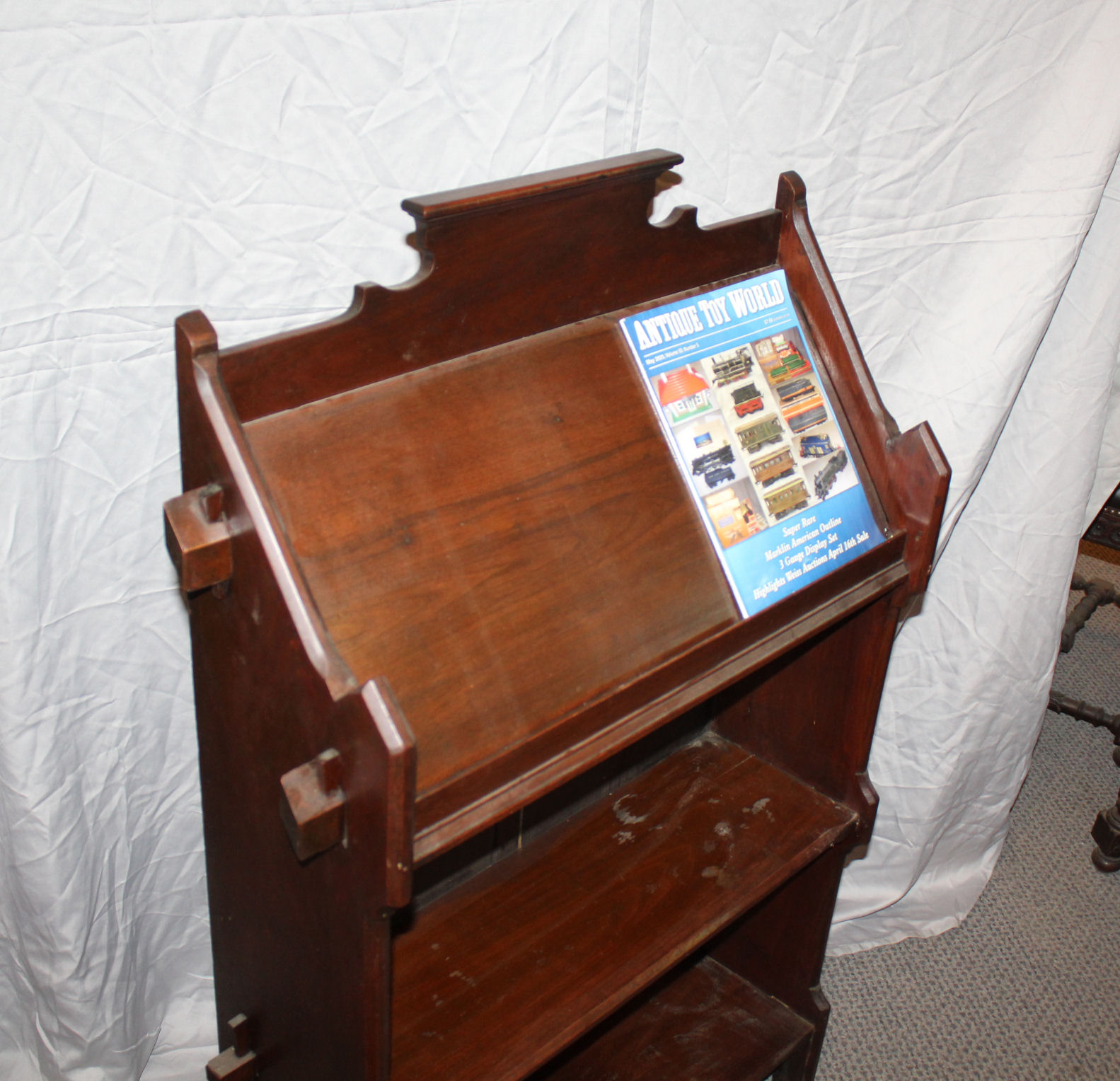 Bargain John's Antiques | Antique Victorian Walnut Magazine and Book ...
