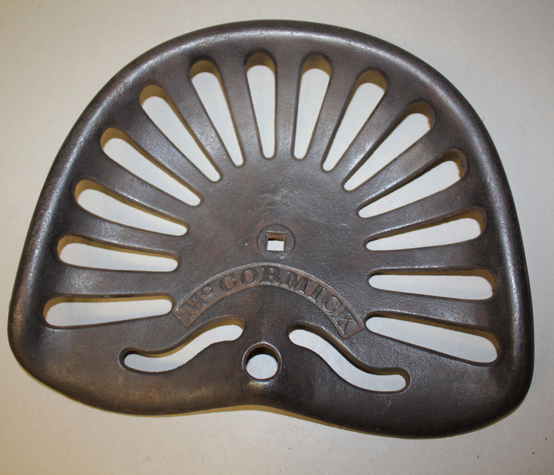 Bargain John's Antiques | Antique Cast Iron McCormick Tractor Seat ...