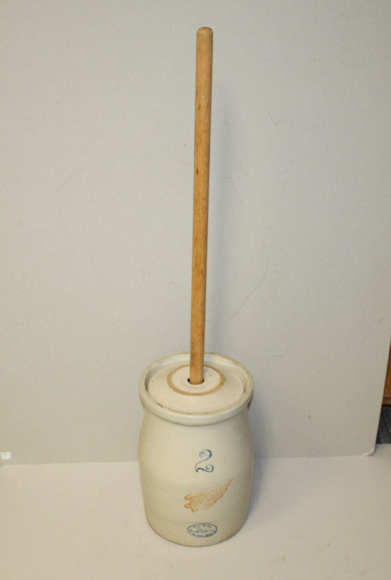Bargain John's Antiques | Antique 2 Gallon Stoneware Red Wing Butter ...