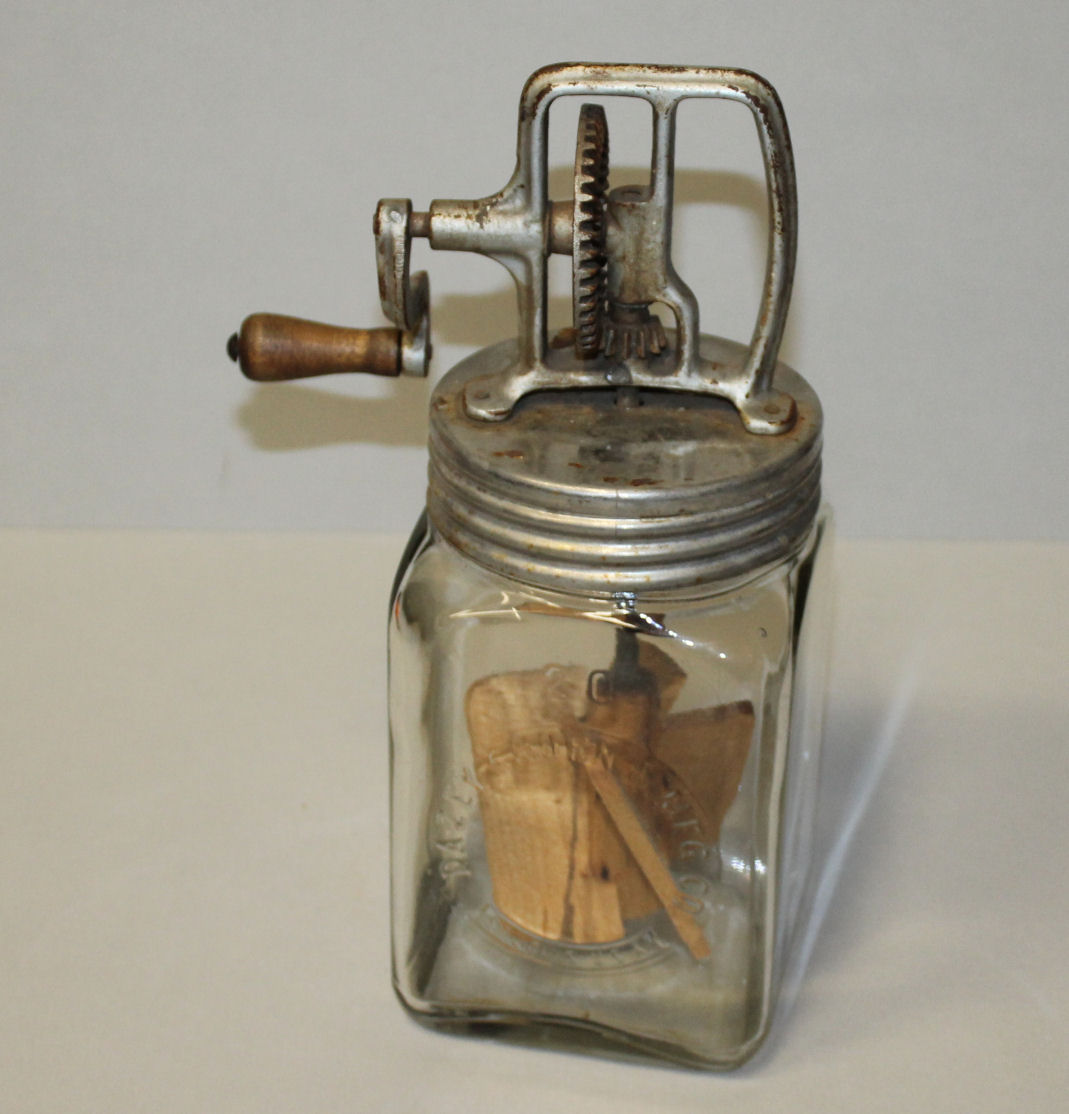 Bargain Johns Antiques Antique 2 Quart Glass Dazey Butter Churn No 20 Bargain Johns