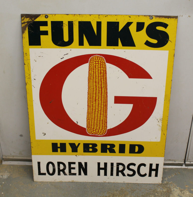 Bargain John's Antiques | Funk's G Hybrid Seed Corn - double sided ...