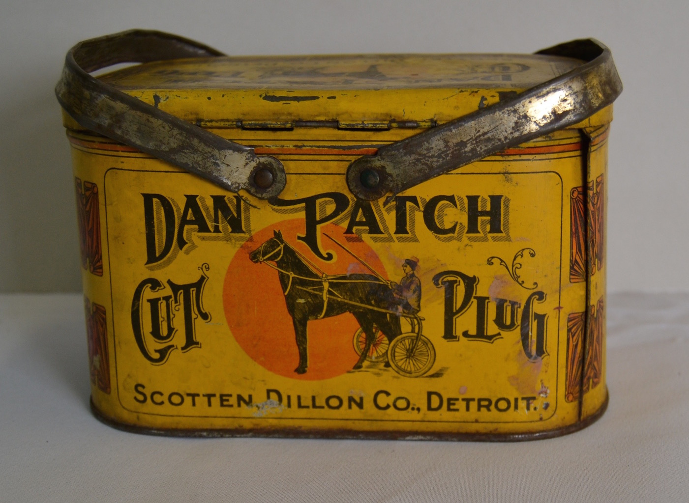 Bargain John's Antiques | Dan Patch Cut Plug Tobacco Advertising Tin ...