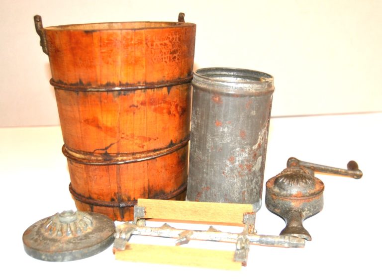 Bargain John's Antiques | Antique Salesman Sample Ice Cream Freezer ...
