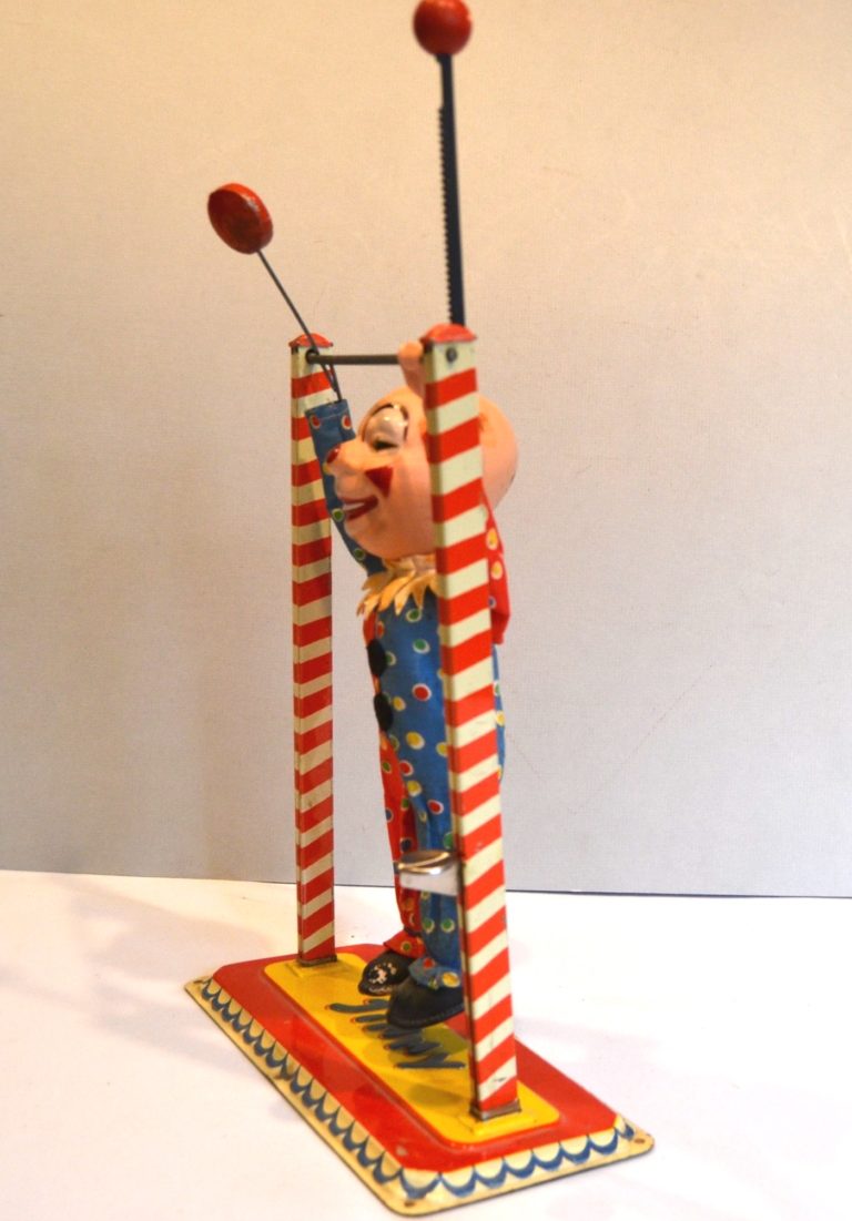 Bargain John's Antiques | Antique toy Jimmy Acrobat Clown in Howdy ...
