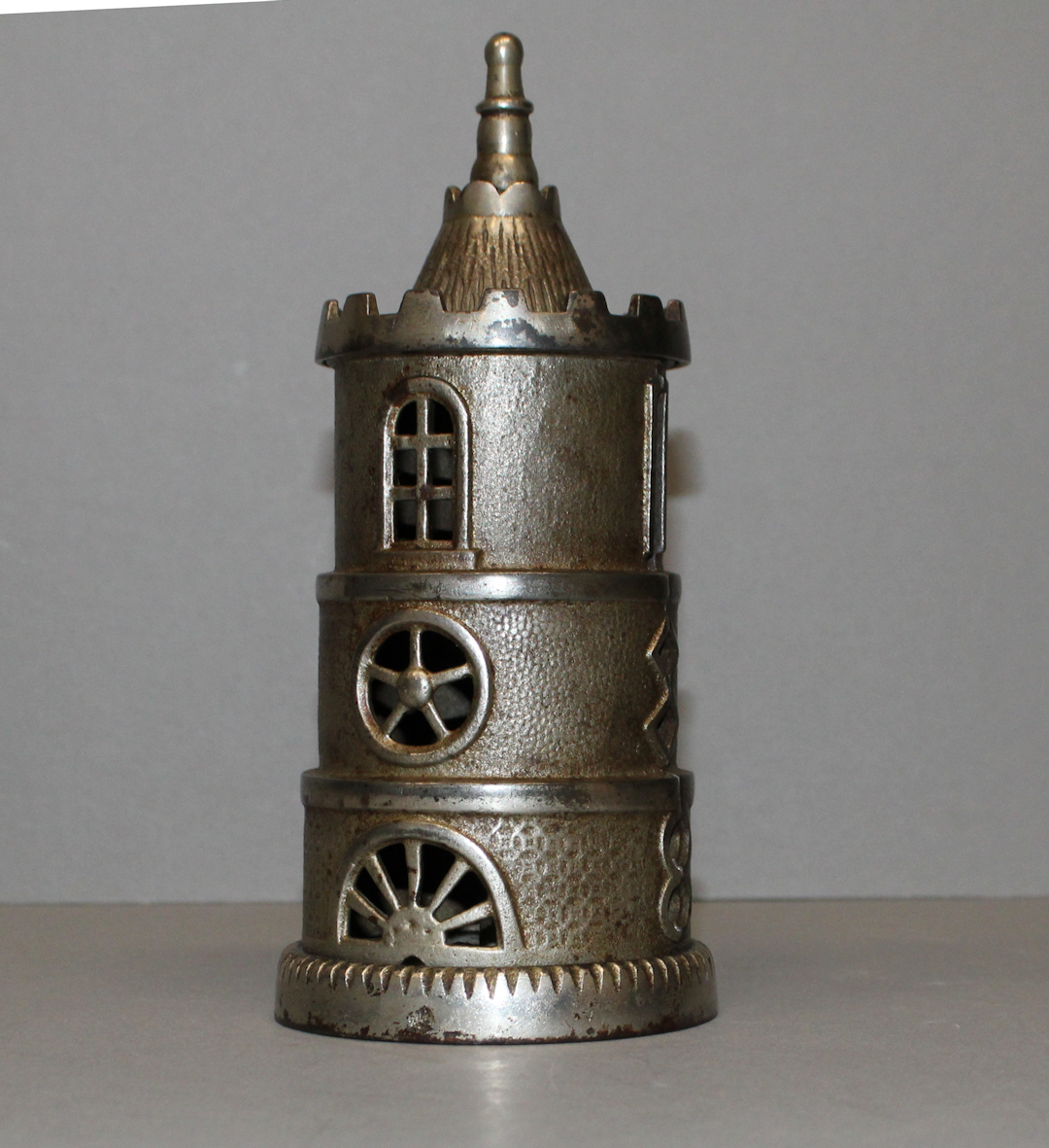 Bargain John's Antiques | Antique Cast Iron Columbia Tower Coin Still ...