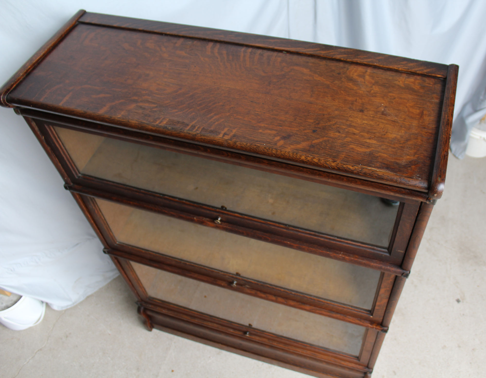 Bargain John's Antiques | Antique Oak Barrister Bookcase - original ...