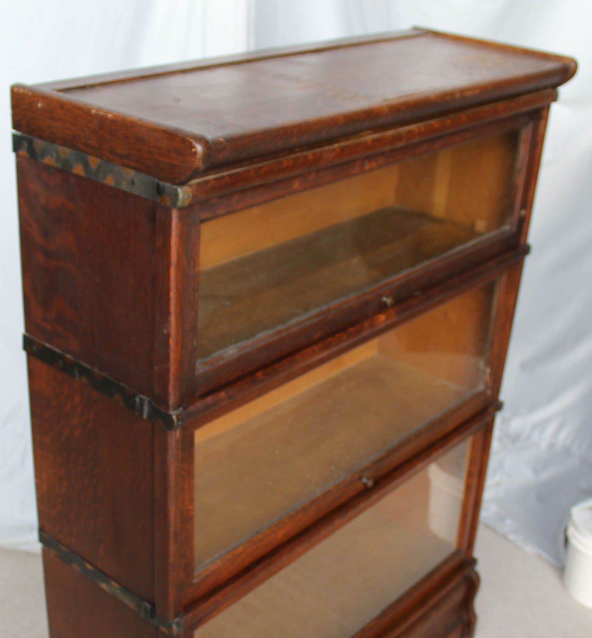 Bargain John's Antiques | Antique Oak Barrister Bookcase - original ...
