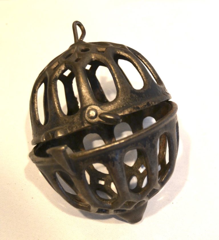 Bargain John's Antiques | Cast Iron String Holder Ball Cage - Bargain ...