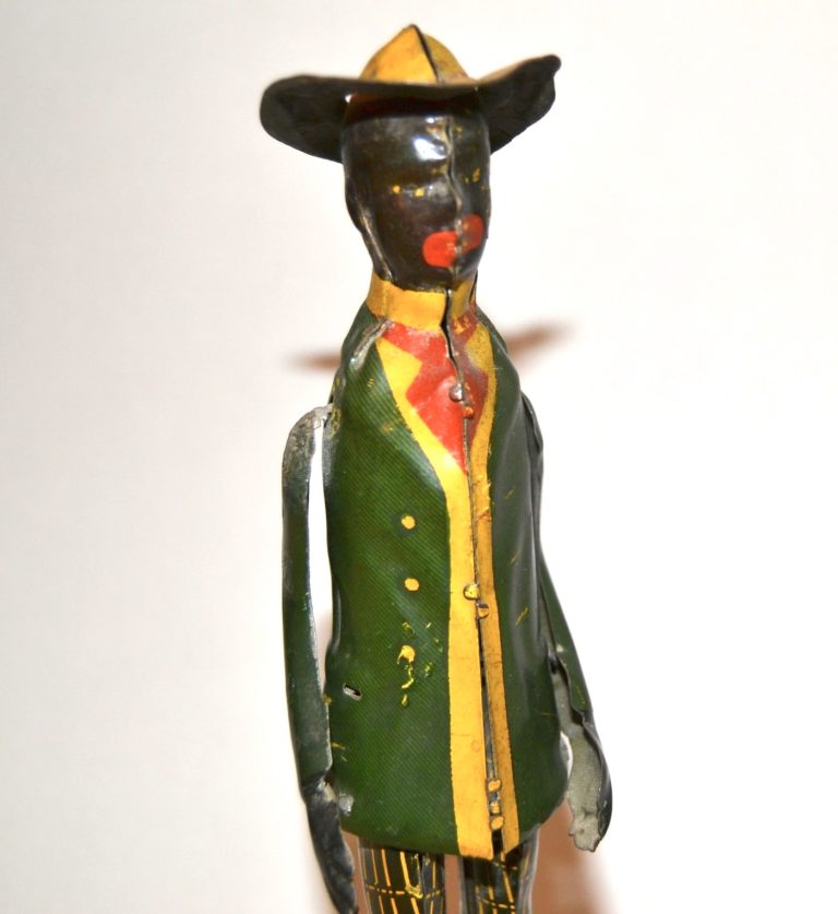 Bargain John's Antiques | Alabama Coon Jigger Tin Wind Up Toy - Bargain ...