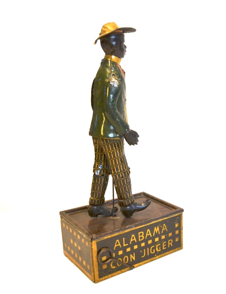 Bargain John's Antiques | Alabama Coon Jigger Tin Wind Up Toy - Bargain ...