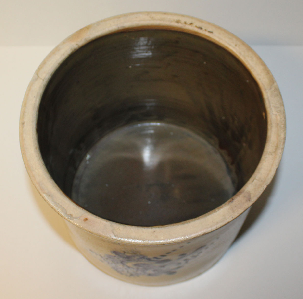 Bargain John's Antiques | Antique 3 Gallon Salt Glaze Stoneware Crock ...