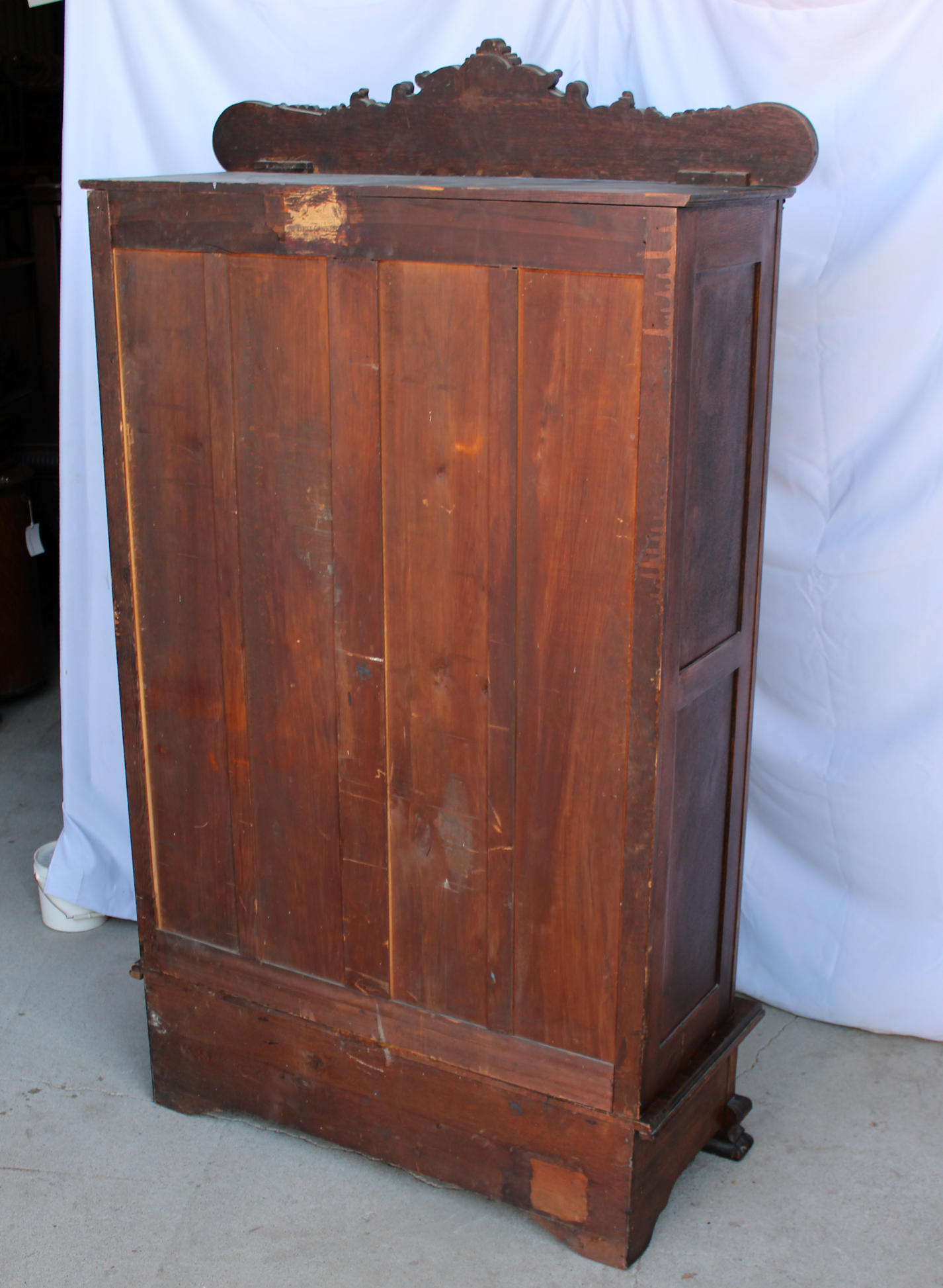 Bargain John's Antiques | Antique Quarter Sawn Oak Chifferobe ...
