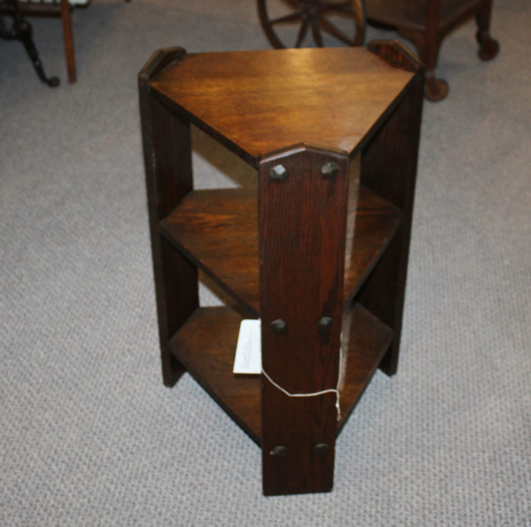 Bargain John's Antiques | Antique Oak Mission Stand - three shelves ...