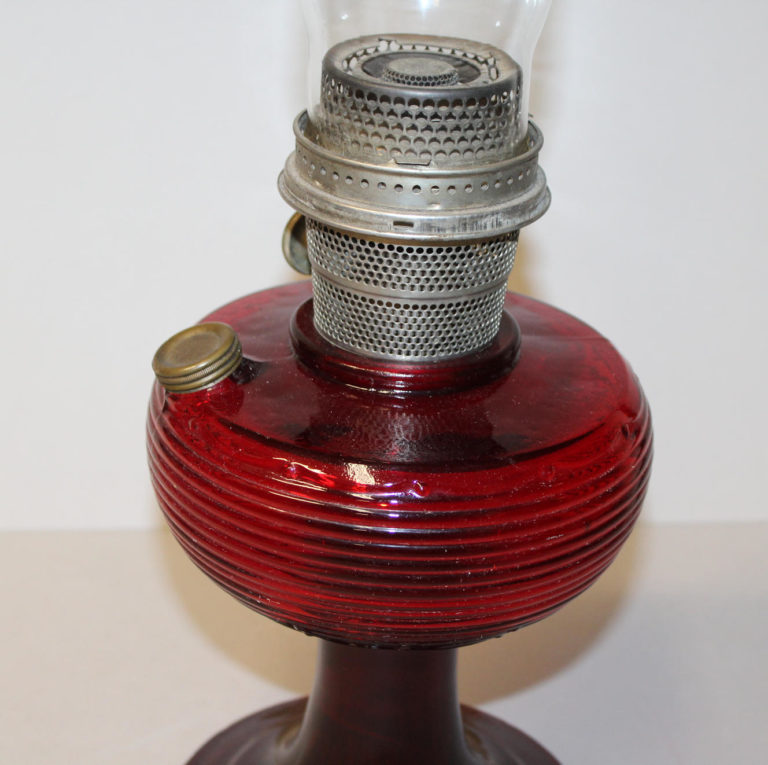 Bargain John's Antiques | Antique Dark Red Ruby Crystal Beehive Model B ...