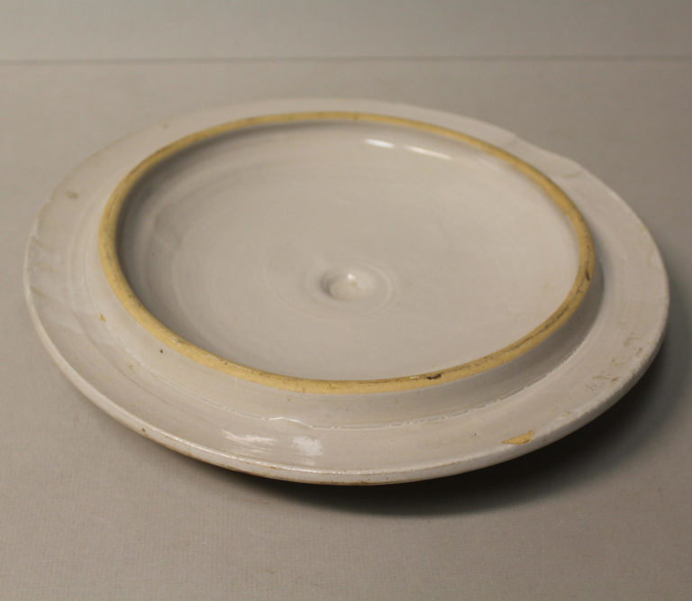Bargain John's Antiques | Antique Stoneware Crock Lid for 5 or 6 Gallon ...