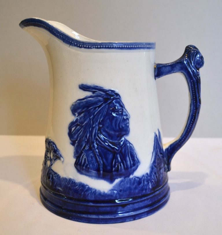 Bargain John's Antiques | Antique Pottery Old Sleepy Eye Pitcher 8 3/4 ...