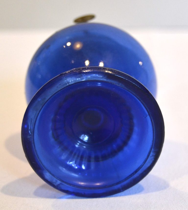 Bargain John's Antiques | Antique Handy Miniature Cobalt Blue Base ...