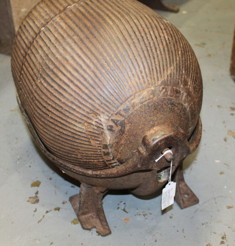 Bargain John's Antiques | Antique Columbian Watermelon Hog or Pig Oiler ...