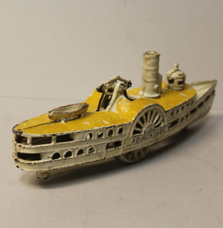 Bargain John's Antiques | Antique Cast Iron Side Wheel Steam Ship ...