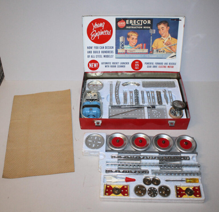 Bargain John's Antiques | Antique Toy Gilbert Erector Set - The Rocket ...