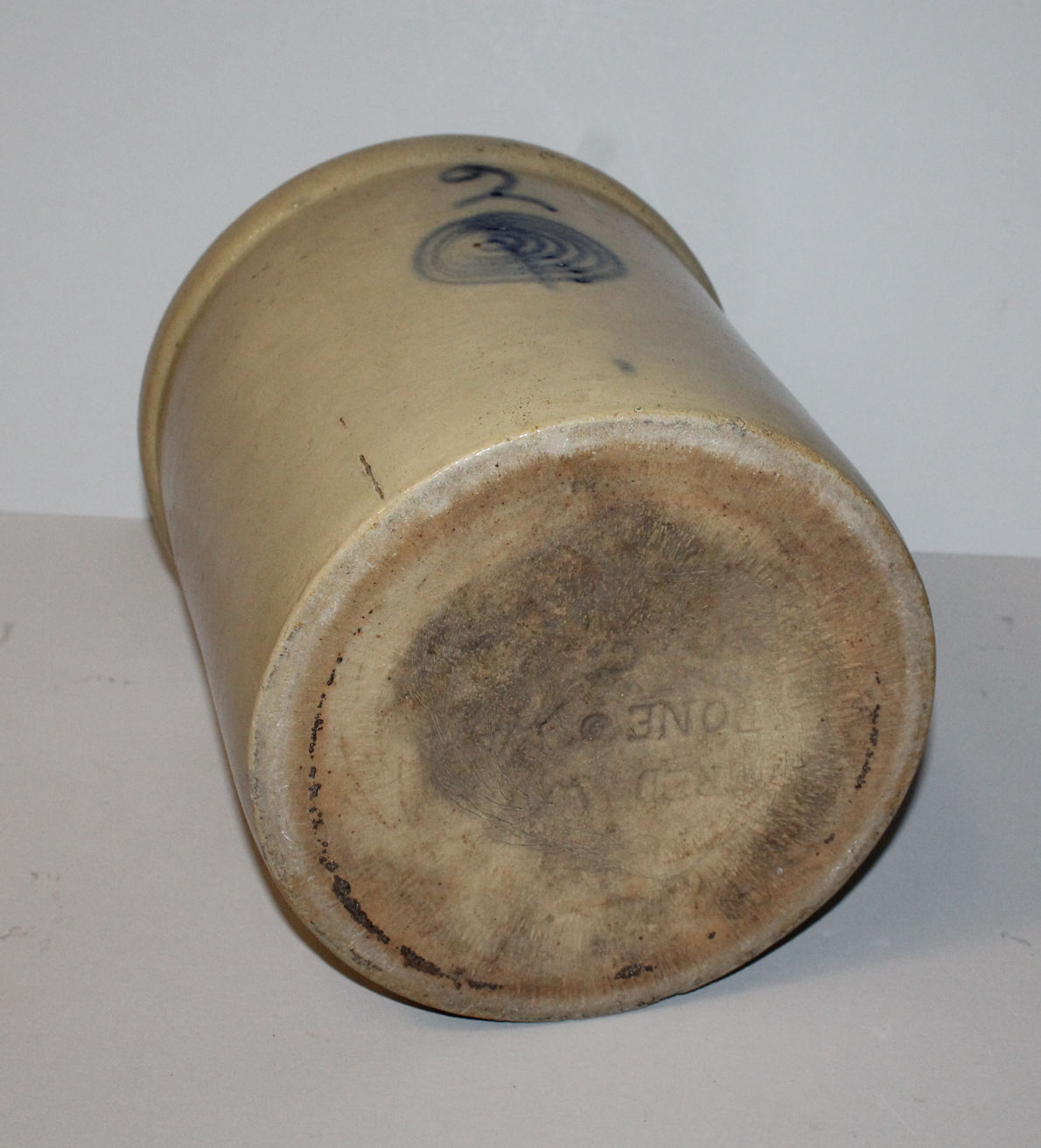 Bargain John's Antiques | Antique 2 gallon Salt Glaze Stoneware Crock ...