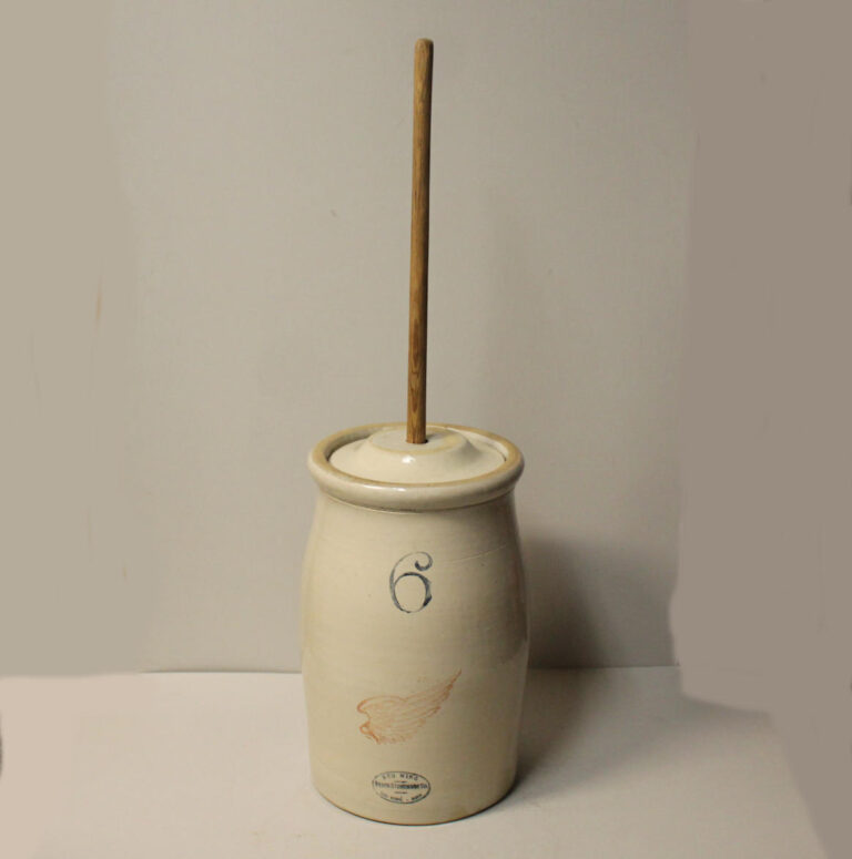 Bargain John's Antiques | Antique Red Wing Stoneware 6 Gallon Butter ...