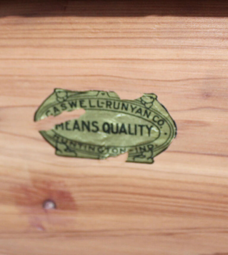 Bargain John's Antiques | Antique Cedar Chest - Copper Metal Bands ...