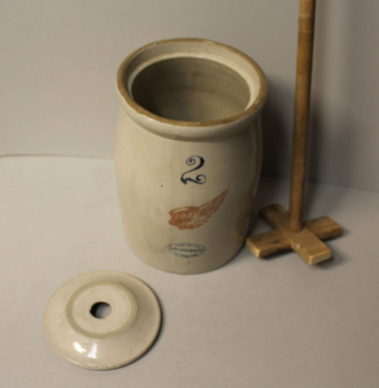 Bargain John's Antiques | Antique 2 Gallon Crock Stoneware Red Wing ...