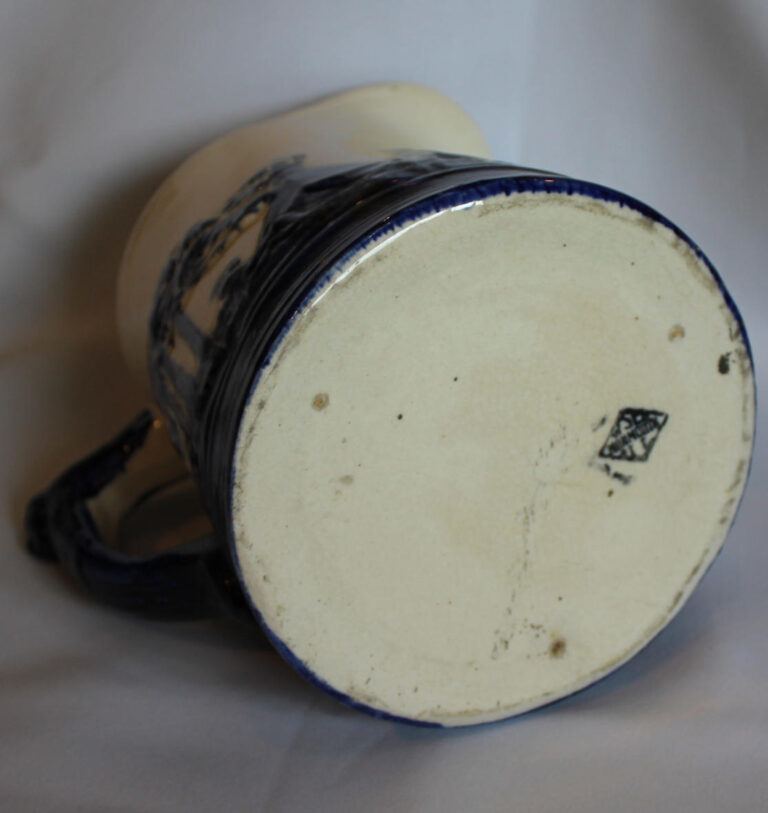 Bargain John's Antiques | Old Sleepy Eye Cobalt blue and white Pitcher ...