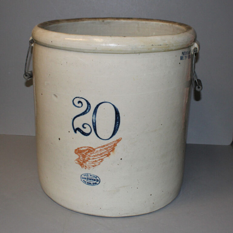 Bargain John's Antiques | Antique 20 Gallon Red Wing Crock - Large 6 ...